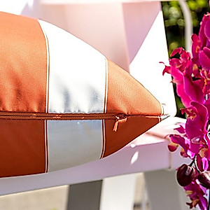 Homy Cozy 7H5241-20-Olivia Accent Pillow, 2 Count (Pack of 1), Orange