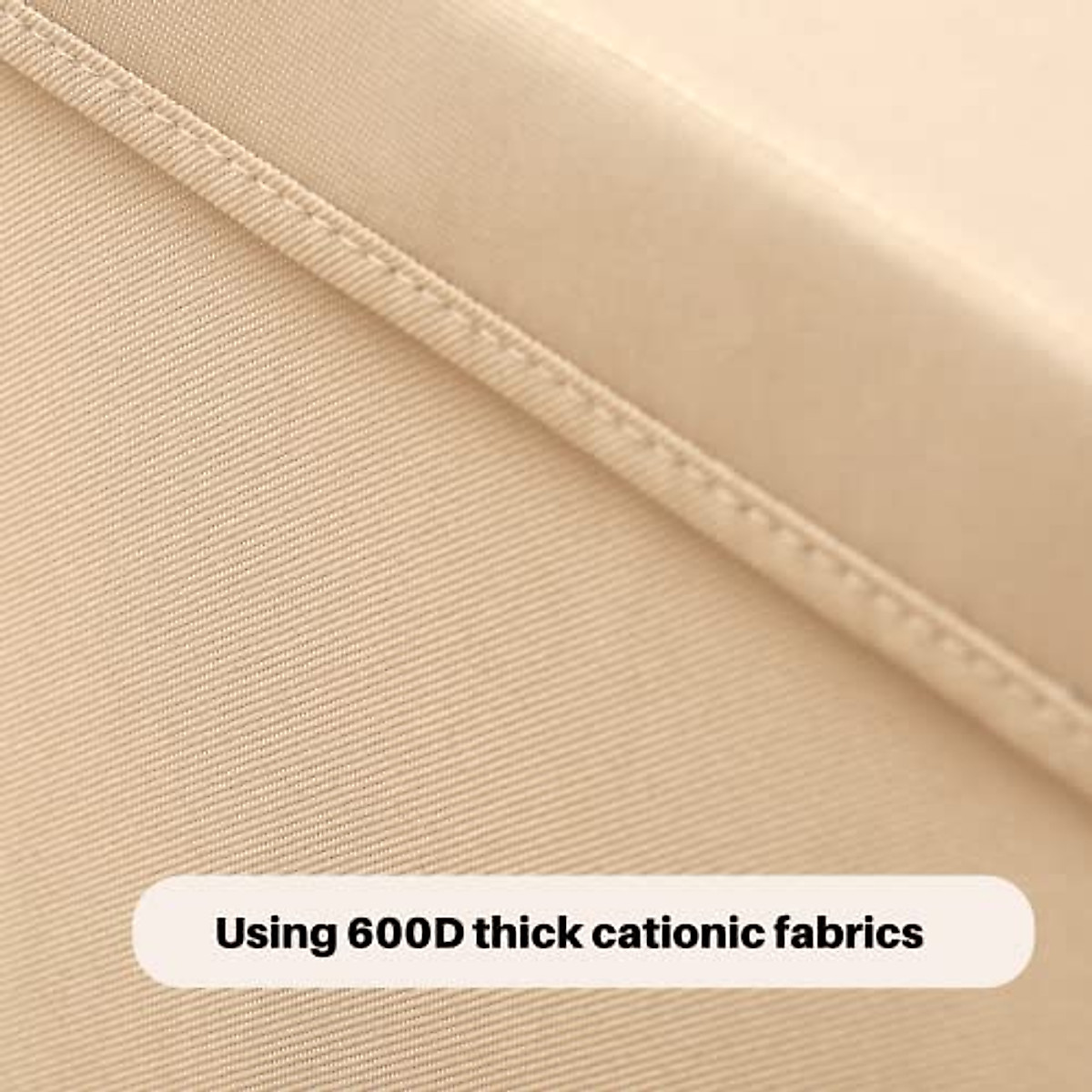 CANFOD Storage Box with Lids and Clear Window(2 Pack)， Thick Fabric Storage Organizers, Closet Storage Bins with 2 Handles for Toys, Clothes, Closet (Clear Window L(18x14x10in), Lightgrey)