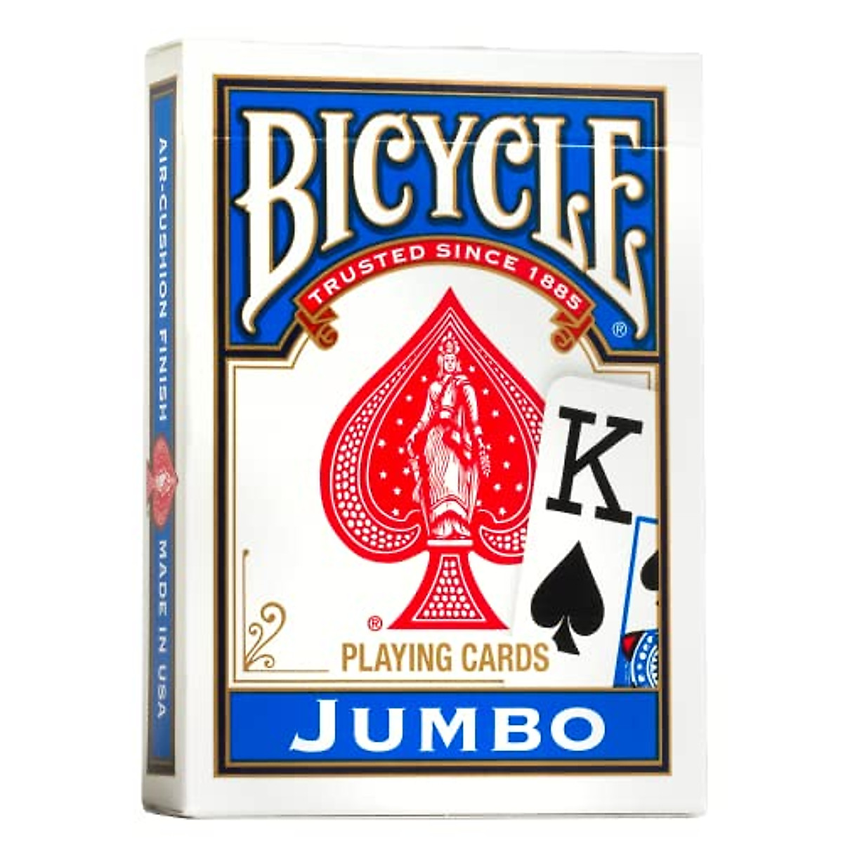 Bicycle Playing Cards, Jumbo Index, 12 Pack,Red & Blue