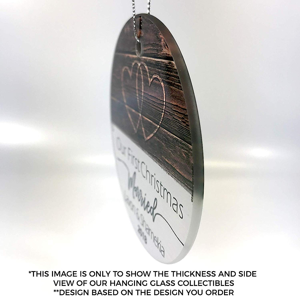 Trend Setters Disney – Mickey and Minnie in Paris – Artwork by Thomas Kinkade Studios – 3.5” Starfire Prints Hanging Glass Print Accessory - Ideal for Gifting and Collecting