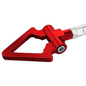 Riloer Front Aluminum Triangle Tow Hook, Front Bumper Tow Towing Hook, Compatible with Scion FR-S BRZ Impreza WRX Sti Compatible with Toyota 86, Black