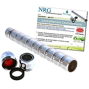 10 pc Lifesaver Pro-PACK 2.2 GPM Neoperl Faucet Aerator Dual Threaded/Aerated Full Stream