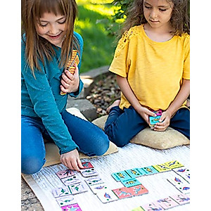 eeBoo's Giant Foil Dinosaur Dominoes, Multicolor