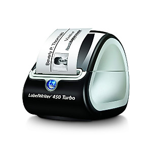 DYMO LabelWriter 450 Turbo Direct Thermal 600 x 300DPI Black,Silver Label Printer