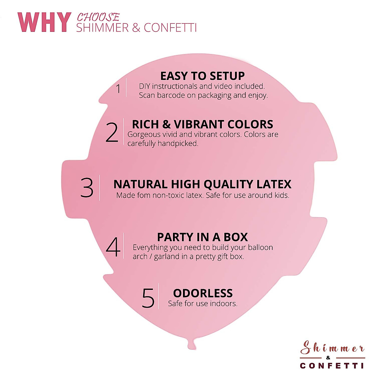 SHIMMER & CONFETTI 16ft Premium Burgundy, Black, Silver Balloon Arch Garland Kit - Graduation Balloon Arch Kit 2022 - Party Decoration for Bridal and Baby Shower, Wedding, Birthday, Gender Reveal