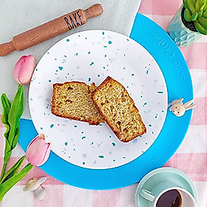 Safe Grabs 2 Color Bundle: Original Multi-Purpose Silicone Microwave Mat | As Seen on Shark Tank, GMA & The View (BPA Free, Heat Resistant, Dishwasher Safe), Blue & Mist