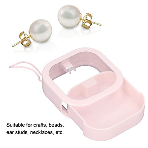 Clear ABS drawer for small transparent containers with push switch Pink