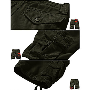 Match Men's Comfort Cargo Short (Label size L/32 (US 30), 3058 Army green)