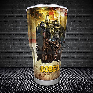 N NAMESISS All Over Printed Tumbler, LINEMAN Customized Lineman Tumbler, Once A Lineman, Always A Lineman, Gift For Lineworkers Nor Tumbler, Gift for Father, Gift for Him, Welder Father's Day, 30 OZ