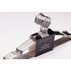 Alcazar Brands Heavy Duty Silver Metal Hangers 10 pcs New