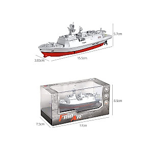 HEBXMF RC Marine Warship Military RC Naval Ship Vessel Model Remote Control Boat Speedboat Yacht Electric Water Kids Toy, Navy Battleship RC Military Model Boat Gifts for Children