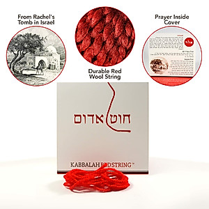 The Original Kabbalah Red String Bracelet from Israel - Red String Bracelet Pack 60 Inch Red String for up to 7 Evil Eye Protection Bracelets - Prayer, Blessing & Instructions Included!