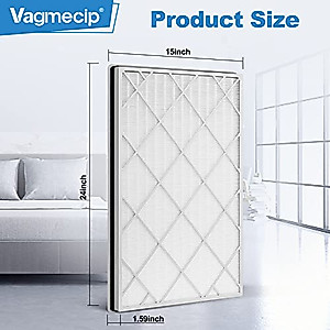 2 Pack HE601 HEPA Replacement Filters Fit for Shark HE600 HE601 HE602 Air Purifier 6-Fan Models,H13 Premium 3-in-1 True HEPA for Shark HE601 Air Purifier Filter Replacement