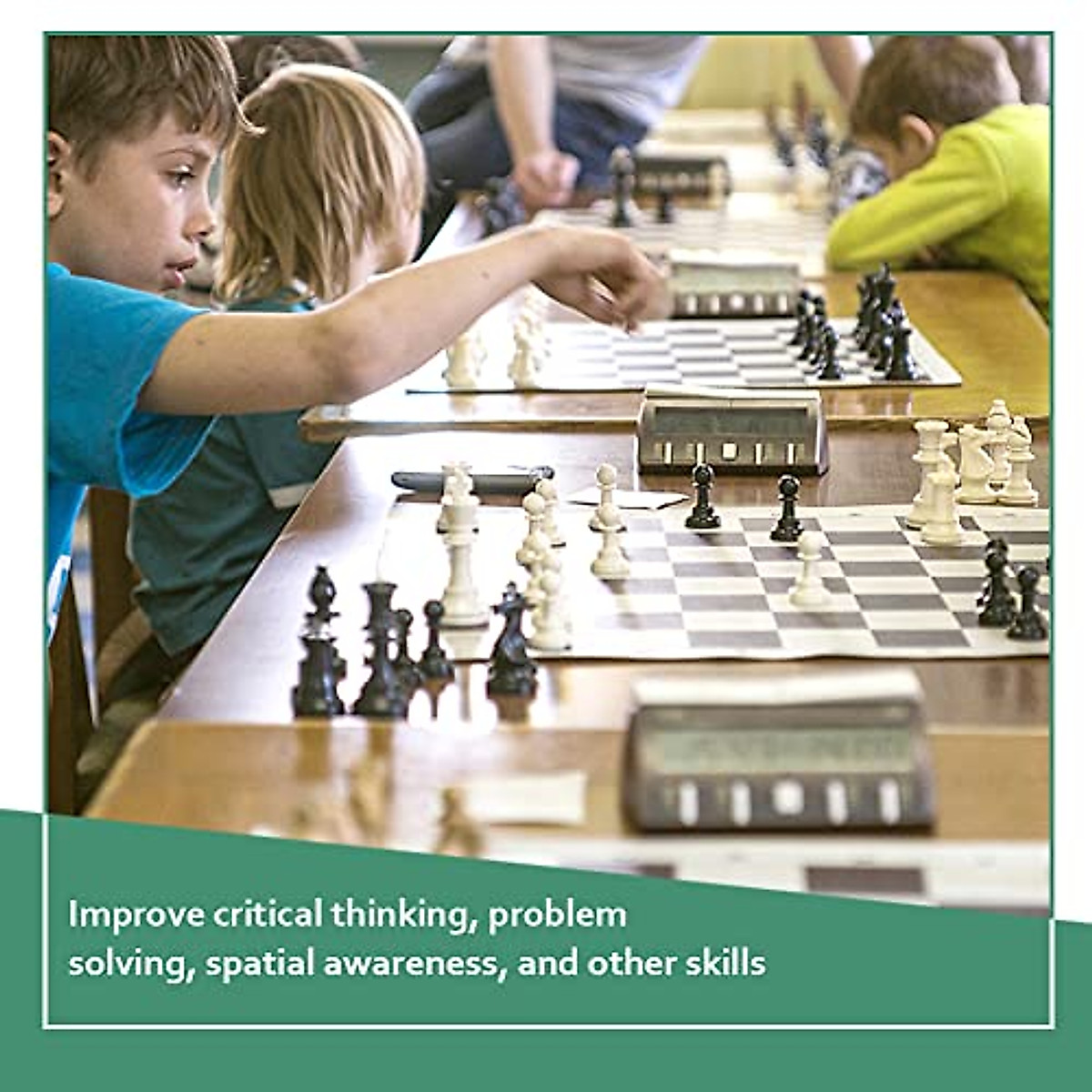 Tournament Chess Mat with Chess & Storage Bag, PU Leather Tournament Roll Up Chess Board, Chess Rollable Chessboard, Chess Mat Set for Kids and Adults (34cm with Chess Set)