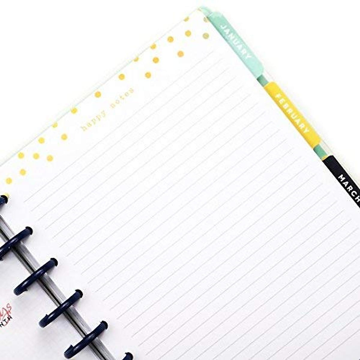 me & my BIG ideas Note Paper Sheets - The Happy Planner Scrapbooking Supplies - 24 Sheets of Pre-Punched Paper, Double-Sided Paper with Gold Foil - Make Lists, Take Notes, Doodle - Big Size