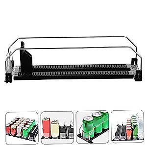 SUPVOX Drink Manager Plastic Organizer A Vending Machine Plastic Drinkware Bottle Sliding Organizer Plastic Drink Puller Vending Machine Glide Beverage Pusher Bottle Can Organizer Pulley