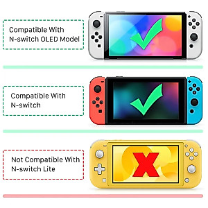KKOZESST Portrait Mode Flip Grip Handheld Accessory for Nintendo Switch Vertical Mode Orientation Works with OLED Joy-con Grips Stand