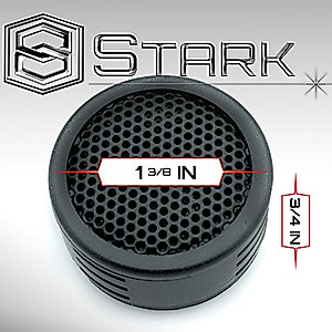 Stark Industries High Performance 500 Watt Max Power Neodymium Silk Dome Tweeters - 4 Pairs Super High Frequency Mini Car Audio