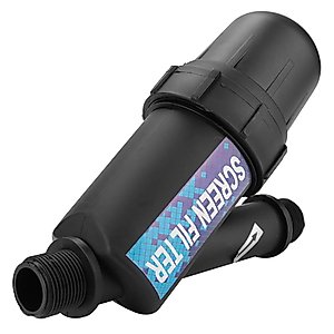Oumefar 3/4" Large Capacity Disc Filter Stainless Steel Water Screen Filter 3/4 Inch Effective Water Filter for Drip Irrigation Water Pool Pump DN25