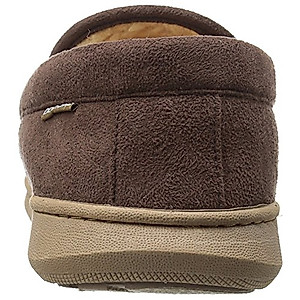 Dockers Men's Premium Ultra-Light Moccasin Slipper with Memory Foam, (Brown, 14)