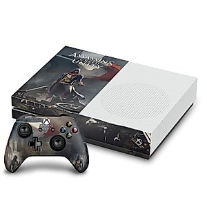 Head Case Designs Officially Licensed Assassin's Creed Arno Dorian French Flag Unity Key Art Vinyl Sticker Gaming Skin Decal Cover Compatible With Xbox One S Console and Controller Bundle