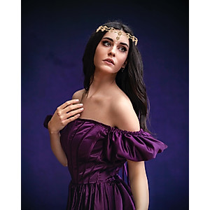 Blindery Gold Head Chain Jewerly Rhinestone Hair Headpiece Wedding Headband Chain Crystal Hair Accessories for Women