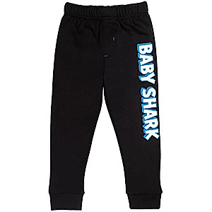 Pinkfong Baby Shark Toddler Boys Long Sleeve T-Shirt Fleece Pant Set Blue 3T