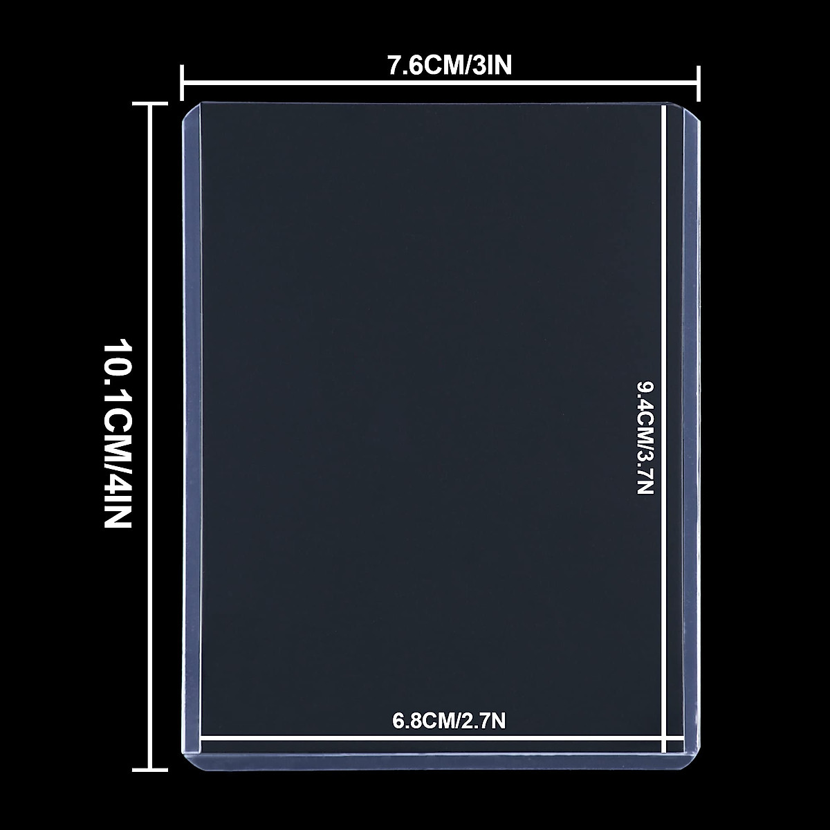 80 PCS Top Load Trading Card Holders - 3 x 4 Inch Hard Sleeves 35 PT Top Loaders for 35 PT Gaming Card Pokemon Card Basketball Football Sports Cards MTG Yugioh OS0980