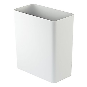 Yamazaki GB-Y WH Tower Square Trash Can, Rectangular, White