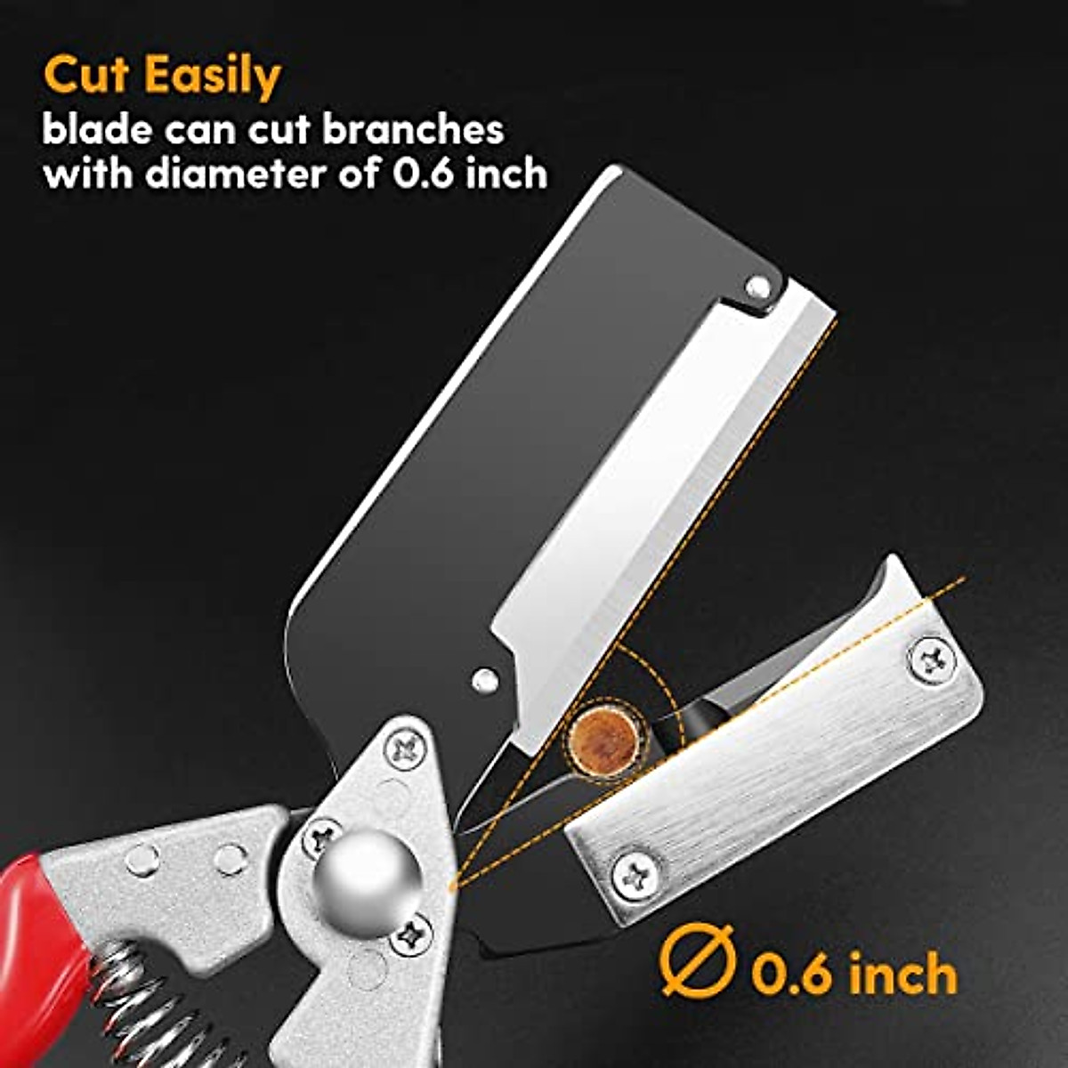 FUJIWARA Garden Grafting Tool Multifunctional Pruning Kit V-Graft Seedling for Fruit Tree Grafting, Including 2 Different Sizes Graft Tapes, 1 Screwdriver, 1 Replacement Blade,Red