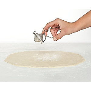 HIC Kitchen Spring-Action Flour Duster, 6.5-Inches, Stainless Steel