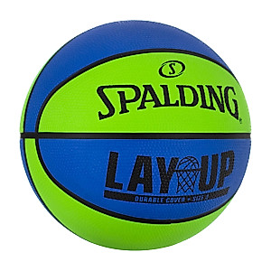 Spalding Lay-Up Mini Outdoor Blue/Green Basketball 22"