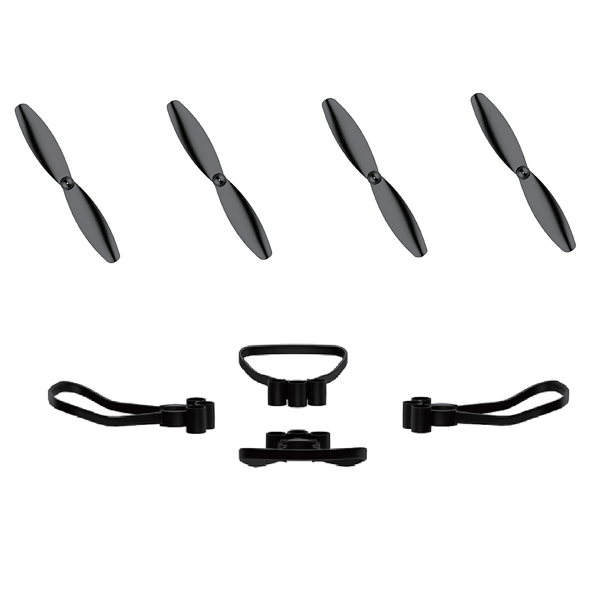 RAOED Set of Extra Propellers and Protection Ring for DIY Building Blocks Drone