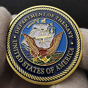 US Department of The Navy Commemorative Gold Plated Coin USS Theodore Roosevelt CVN-71 Army Fan Collectibel Souvenirs Coins