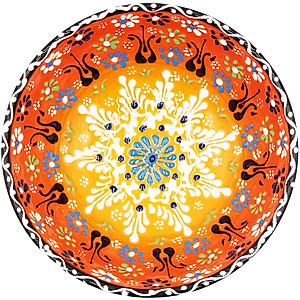 Küchengeräte 6.2" inc0 Hand-Painted Decorative Turkish Ceramic Bowl - Handcrafted Serving Bowl For Snacks Salad Noodle Cereal Rice Soup Pasta Serving - Best Gift Set