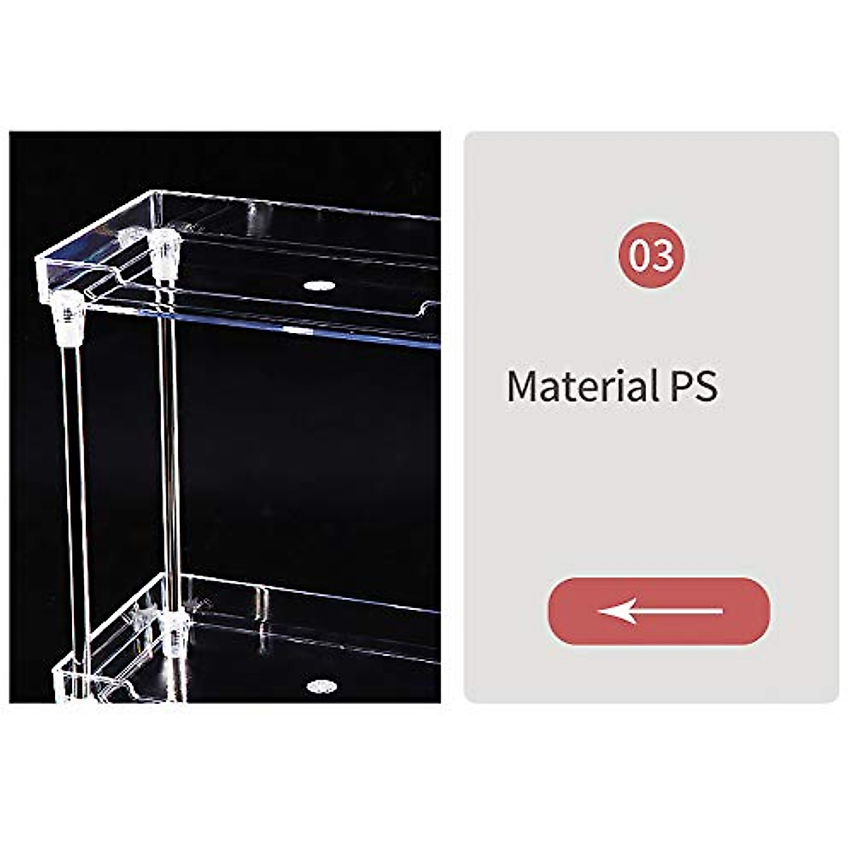 whillar Bathroom Organizer Countertop Acrylic Vanity Bathroom Sink Counter Dresser Top Corner Cosmetic Skincare Makeup Lotion Perfume Organizer and Storage Tray Shelf 3-Tier for Bathroom Kitchen