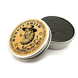Honest Amish Extra Grit Beard Wax - Natural and Organic - Hair Paste and Hair Control Wax - 2 ounce