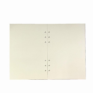 A5 Planner Inserts, Spiral Notebook Refills, 6 Ring Binder Refills, A5 Binder Refills Paper Page, Dot Paper for Filofax, Harphia(A5 5.59 x 8.27'',Dotmattrix)