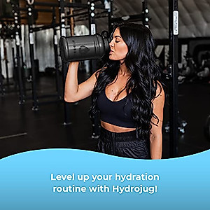 HydroJug Half Gallon Water Bottle 73oz - Refillable, Reusable Jug With Carry Handle - Leakproof Guarantee - Great For On-The-Go Hydration - Dishwasher Safe, BPA Free