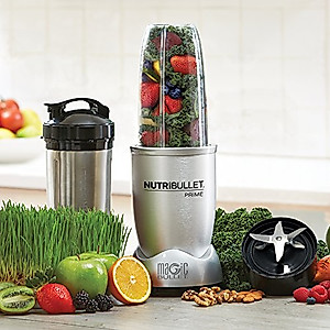 NutriBullet PRIME 12-Piece High-Speed Blender/Mixer System include Stainless Steel Cup, Silver (Renewed)
