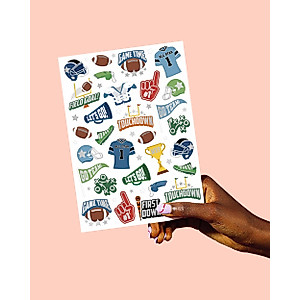 xo, Fetti Football Temporary Tattoos - 60 Foil Styles | Sport Birthday Party, Touchdown Team Party Supplies, Football Themed Party Favors, School Activity, Gift