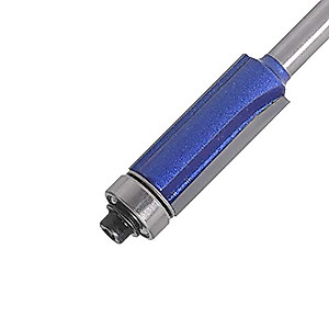 Wolfride 4PCS Flush Trim Router Bit Set 1/4 Inch Shank Top Bearing Flush Trim Router Bit