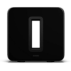Sonos Sub (Gen 3) - The Wireless Subwoofer for Deep Bass - Black (Renewed)