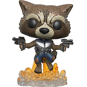 Marvel POP Guardians of The Galaxy Vol. 2 - Flying Rocket Raccoon Funko Pop! Vinyl Figure (Bundled with Compatible Pop Box), Multicolor, 3.75 inches