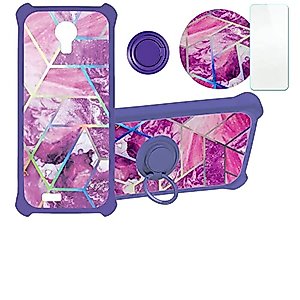 Maze Speed Ms5539g Case Compatible for LUSH MINT L1589K Phone Case SOHO STYLE SS5539G Case Cover [with Tempered Glass Screen Protector][Hard PC + Soft Silicone] [Colorful Reflect Light] IMDZ-ZS