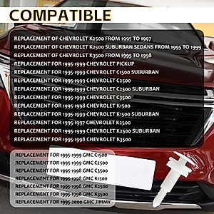 NTNEV 50 Pcs Automotive Door Panel Retainer Clip, Replacement for GM 15960325, Compatible with GMC Truck Chevrolet Cadillac