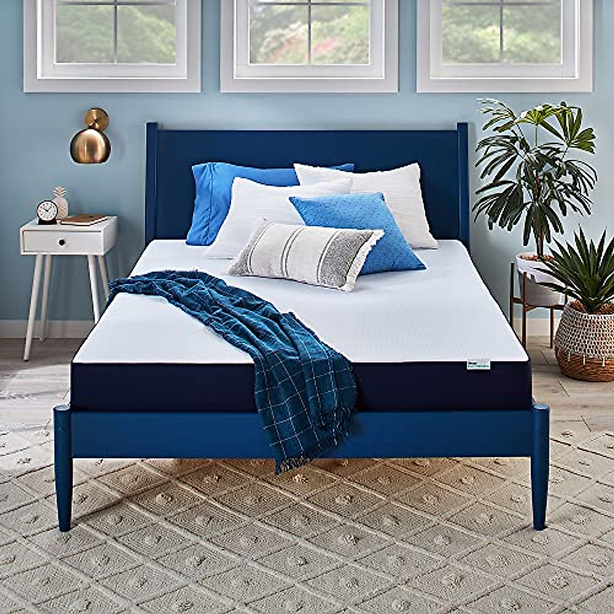 Sleep Innovations Marley 10 Inch Cooling Gel Memory Foam Mattress, Twin Size, Bed in a Box, Medium Firm Support