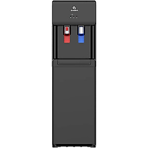 Avalon A6BLWTRCLRBLK Touchless Bottom Loading Cooler Dispenser-Hot & Cold Water, Child Safety Lock, Innovative Slim Design, Holds 3 or 5 Gallon Bottles-UL/Energy Star Approved-Black