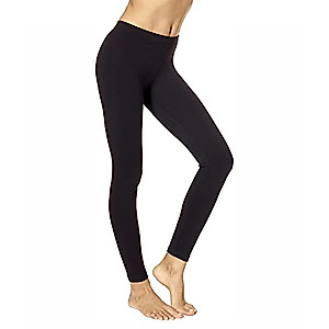 No Nonsense Womens Cotton Leggings, Charcoal Grey, X-Large