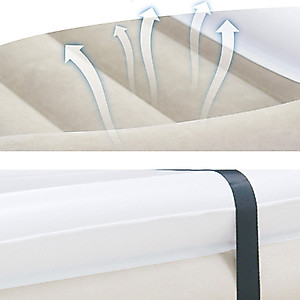 DISPRA Toddler Airplane Bed, Inflatable Toddler Airplane Bed for Toddler, Portable Baby Bed for Cars, Foldable Blow Up Mattress for Airplane, Car, Train, Traveling Bed st